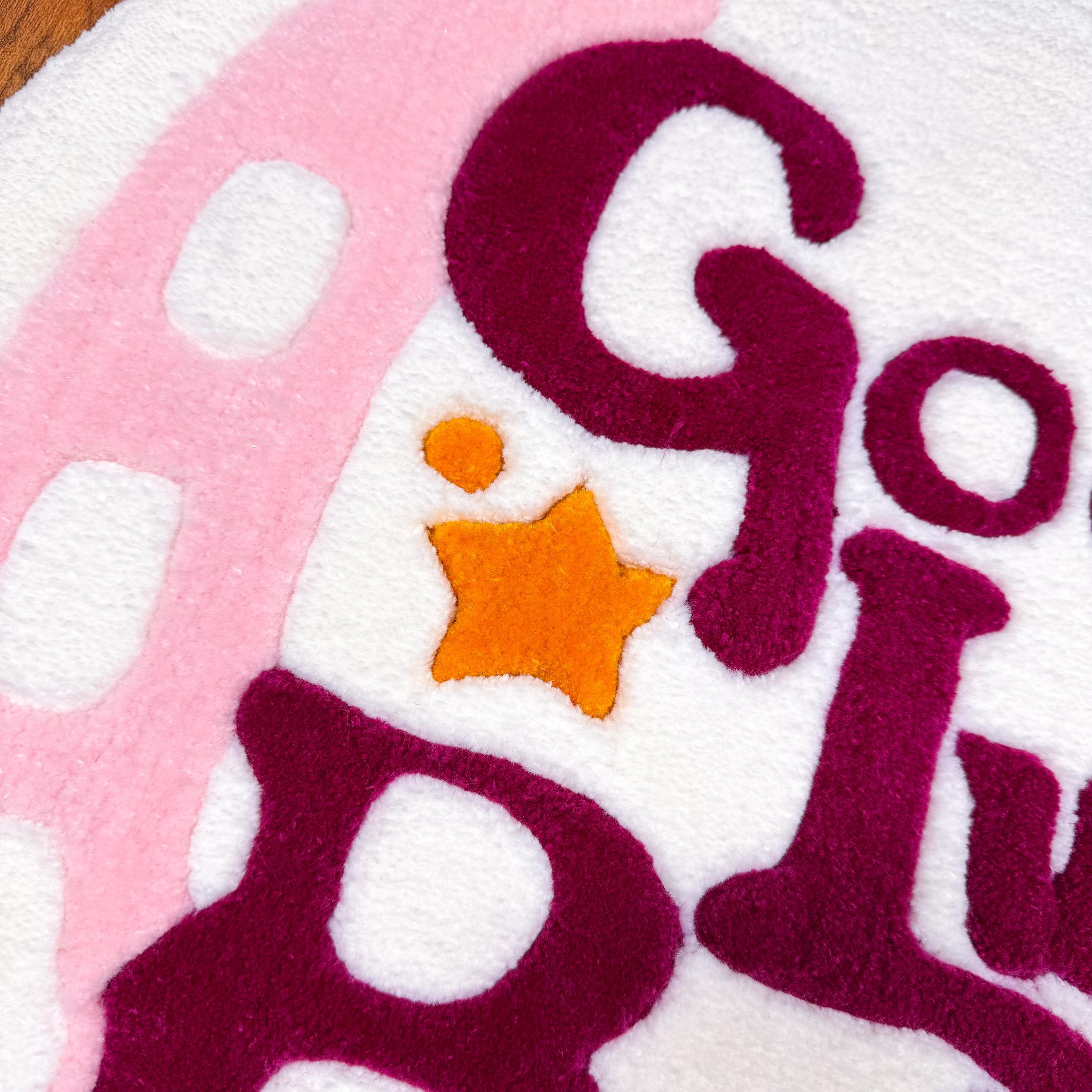 Good Luck Babe Tufted Floor Rug | Chappell Roan Inspired Decor - Etsy