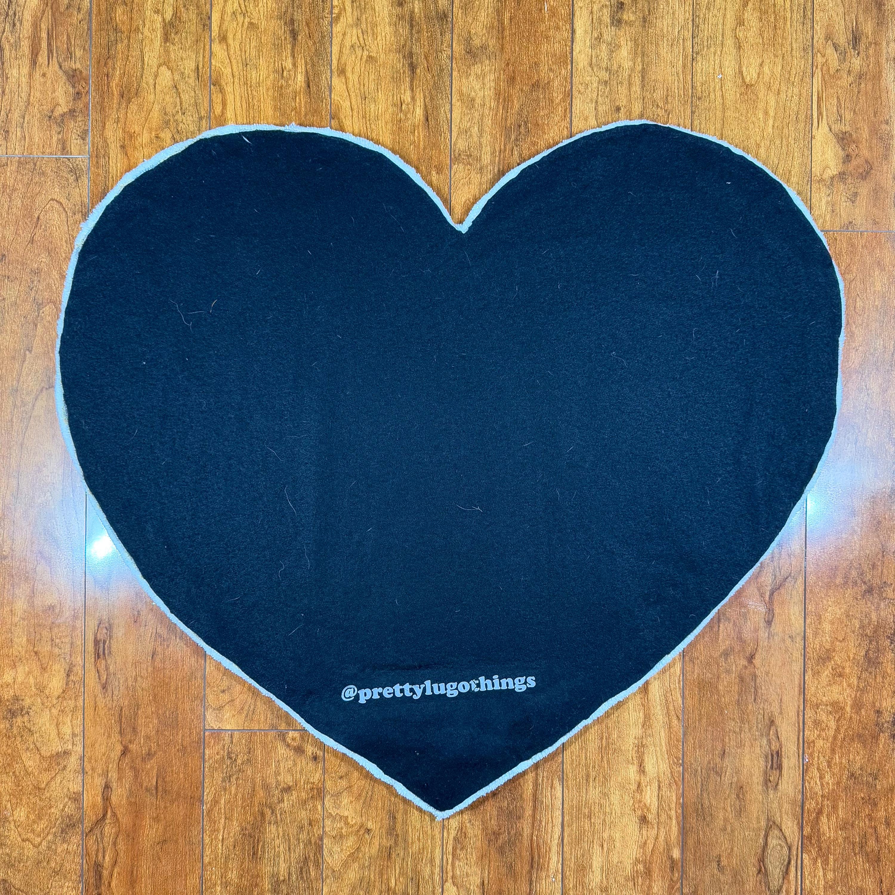 Heart-shaped Disco Ball Floor Rug | 100% Handmade Tufted Art Gift ...