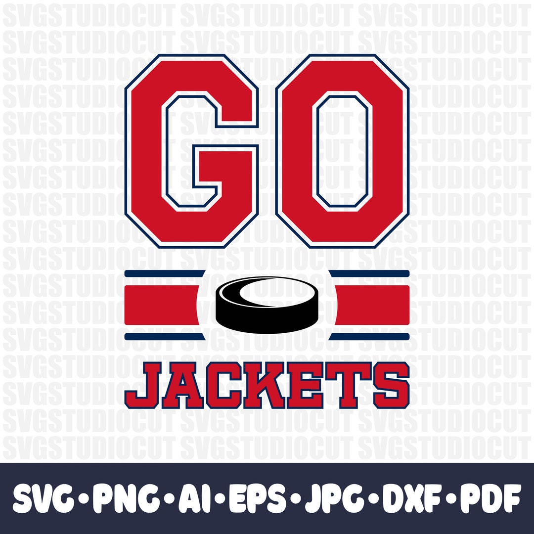 Blue Jackets Hockey SVG Cricut Cut File. Hockey on Ice Team PNG Clipart ...