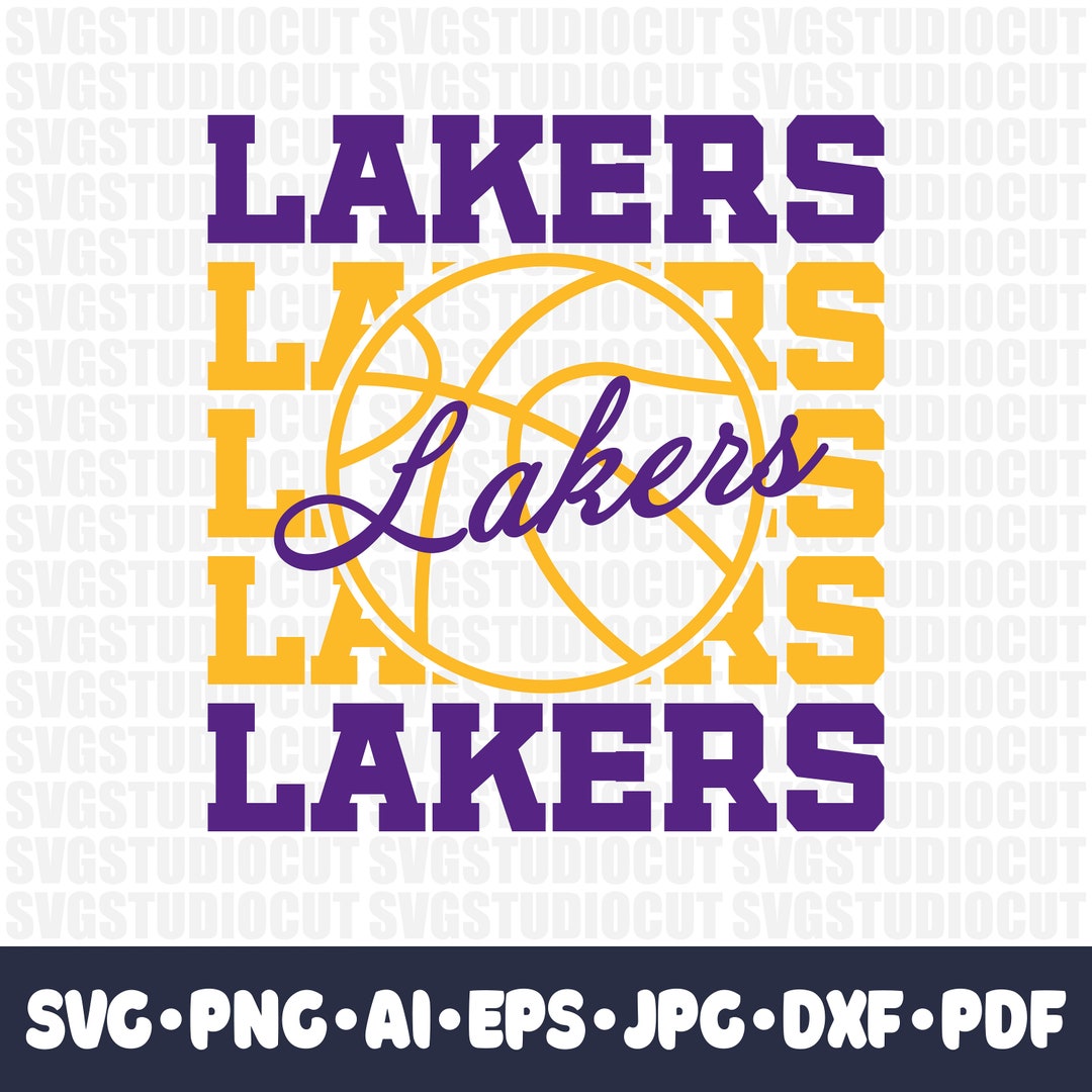 Lakers SVG Cricut Cut File. Basketball Team PNG Clipart. Cheer ...