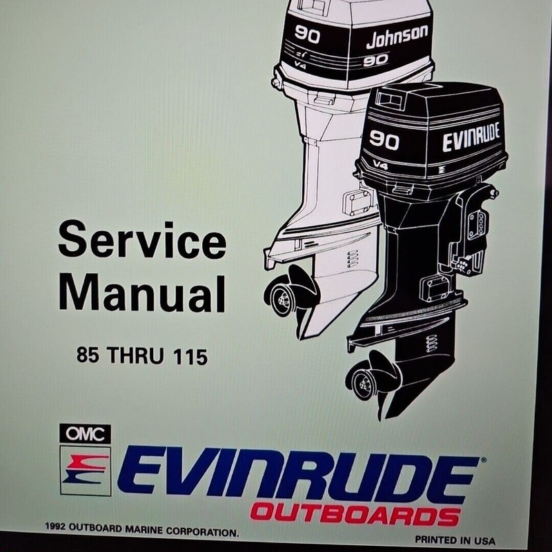 Johnson Evinrude Manuals - Etsy