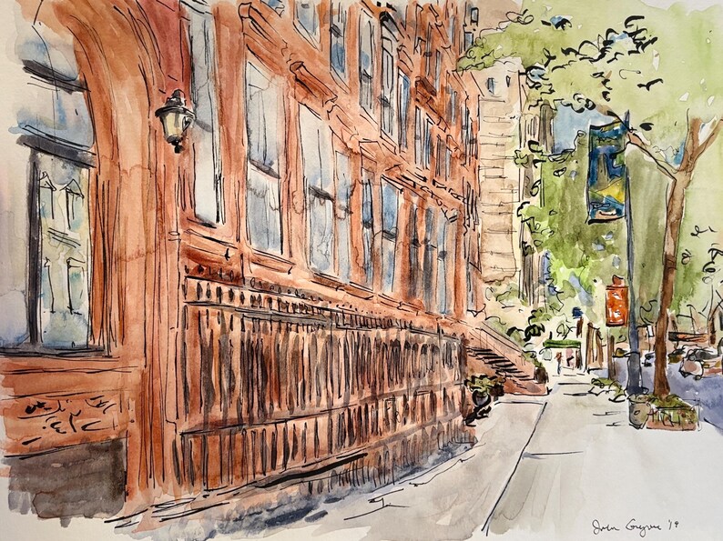 Upper East Side Street Scene - Etsy