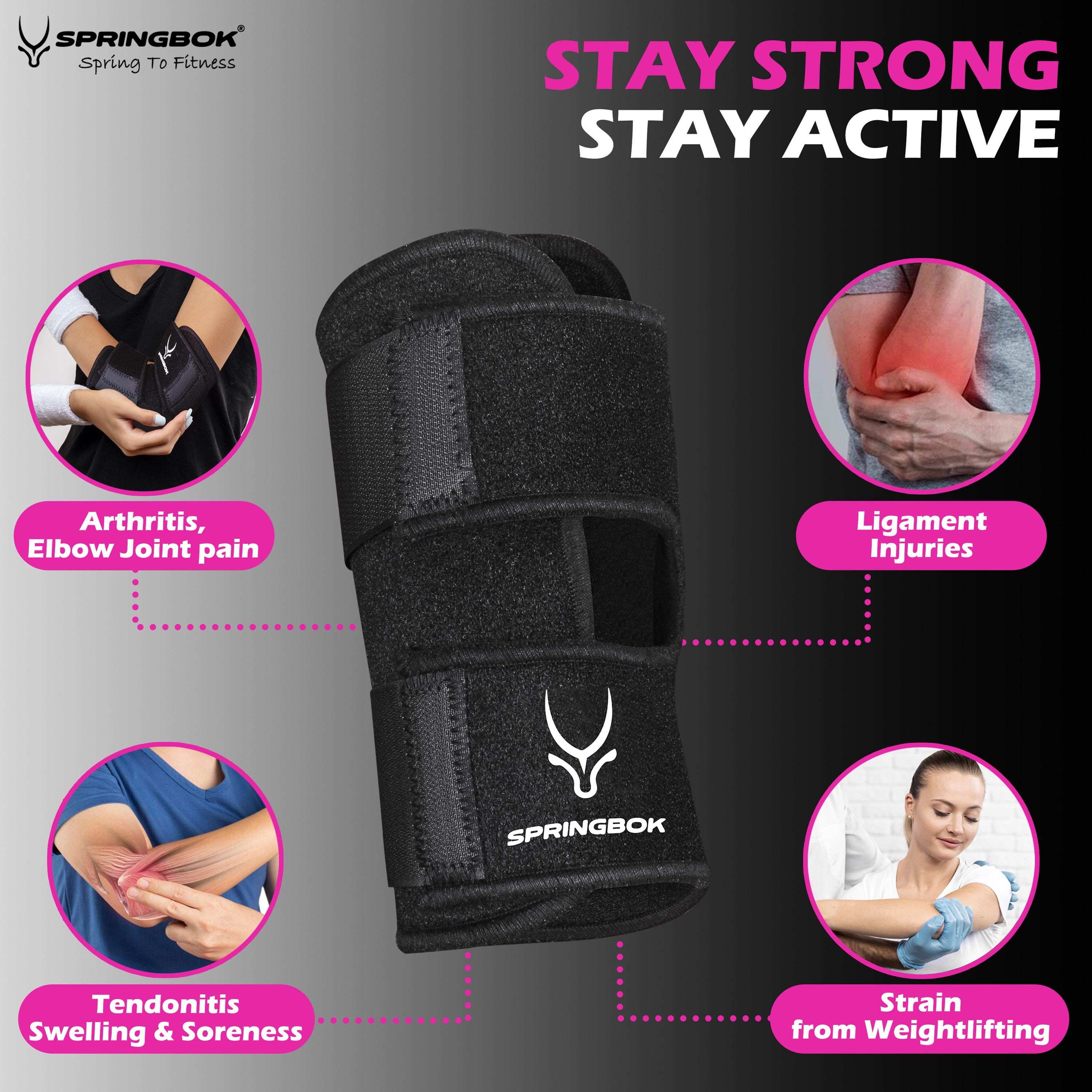 Springbok Elbow Brace Compression Support for Men and Women, Tennis ...