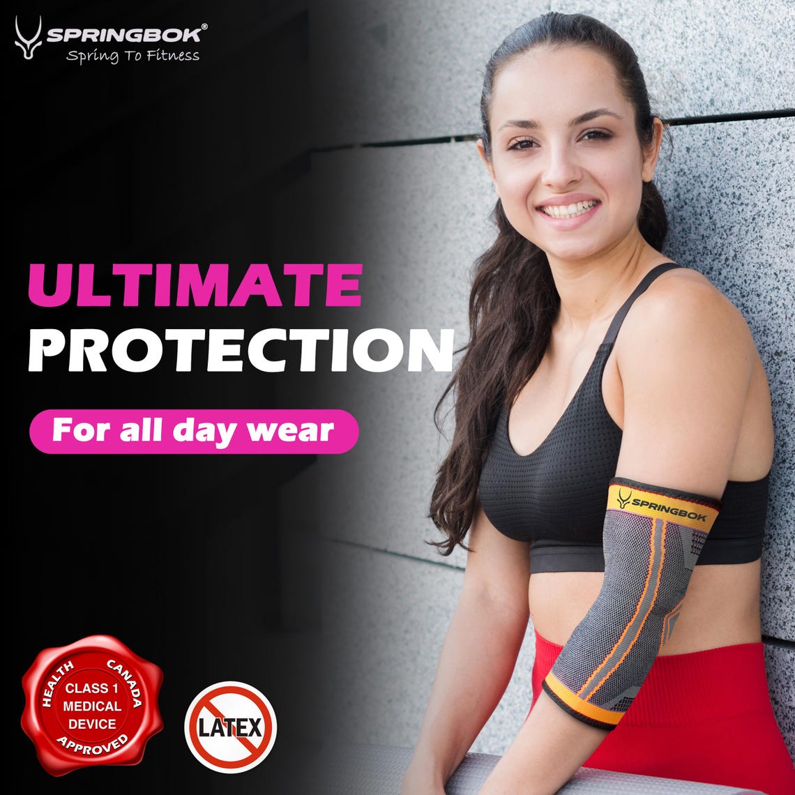 Springbok Elbow Brace Compression Support for Men and Women, Tennis ...