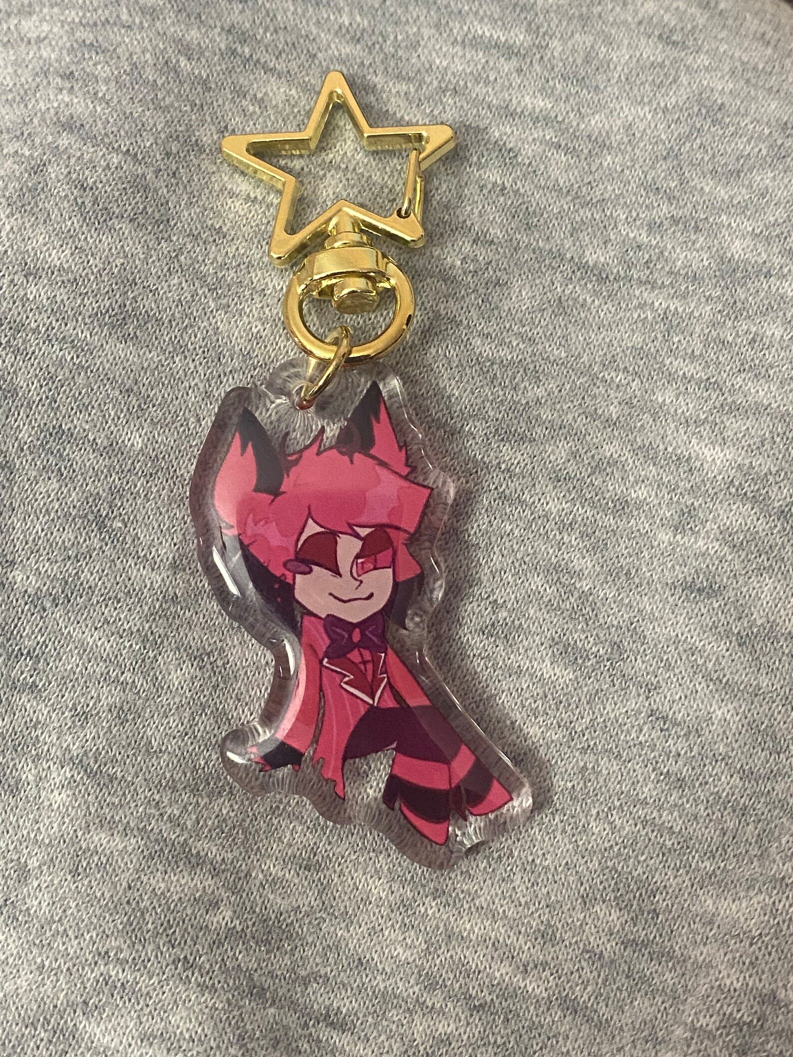 Hazbin Hotel Alastor Keychain READ DESCRIPTION - Etsy