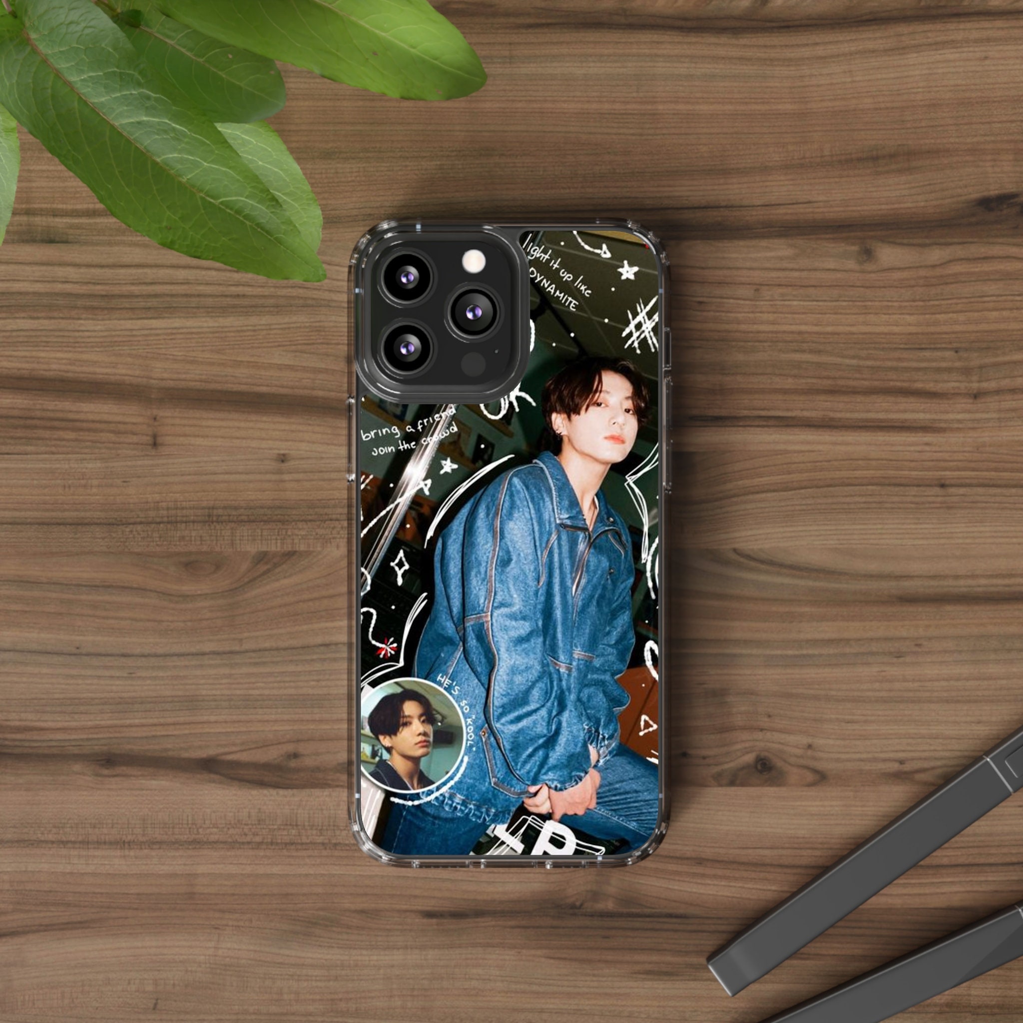 Transparent Space-themed K-pop Phone Case iPhone 12 11 13 14 15 Pro Max ...