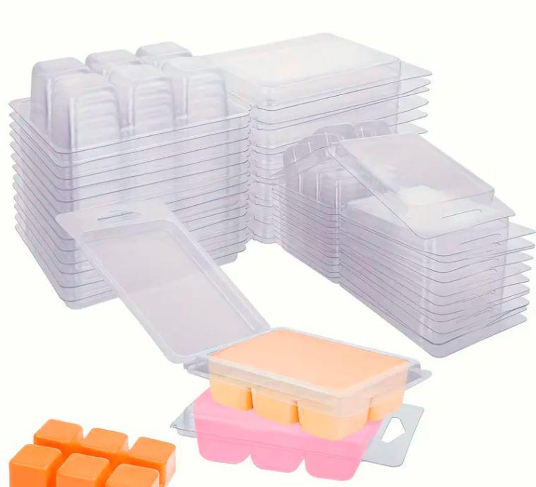 Cavity Plastic Mold With Box Kraft Wax Melt Boxes Crystal Clear Wax ...