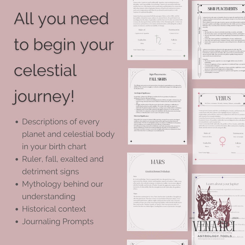 Astrology Celestial Body Guide | Planets, Signs, and Journal Prompts ...