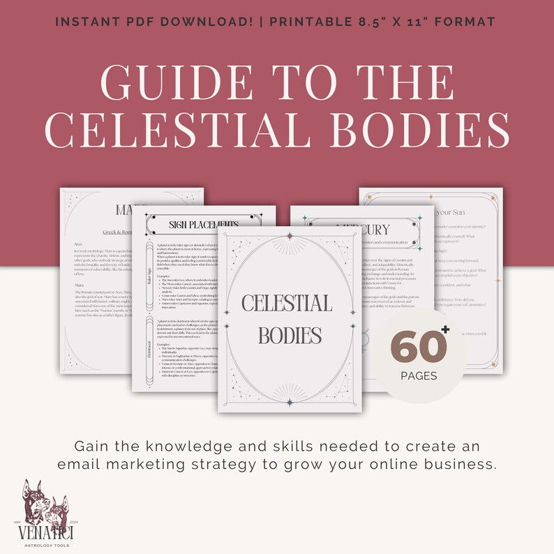 Astrology Celestial Body Guide | Planets, Signs, and Journal Prompts ...