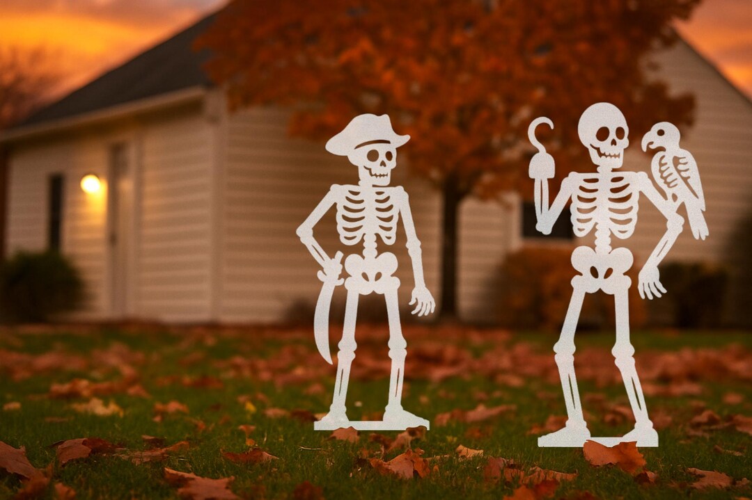 Pirate Skeleton - Mix & Match (set of 2) Halloween Yard Decor - Etsy