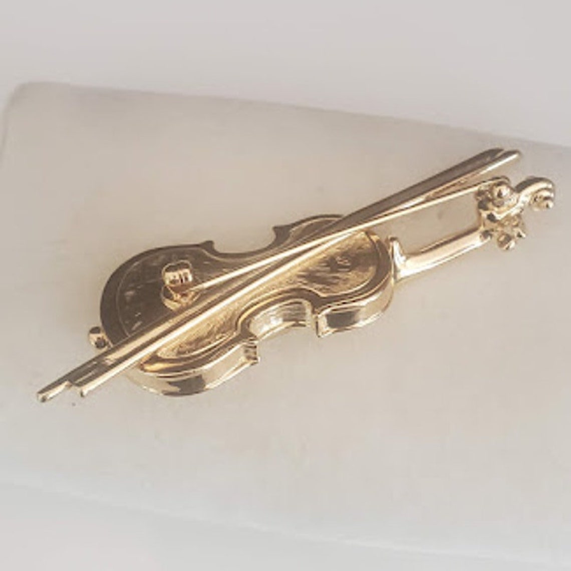 Swarovski Violin Brooch Clear Crystals Gold Plated Swan Signed - Etsy
