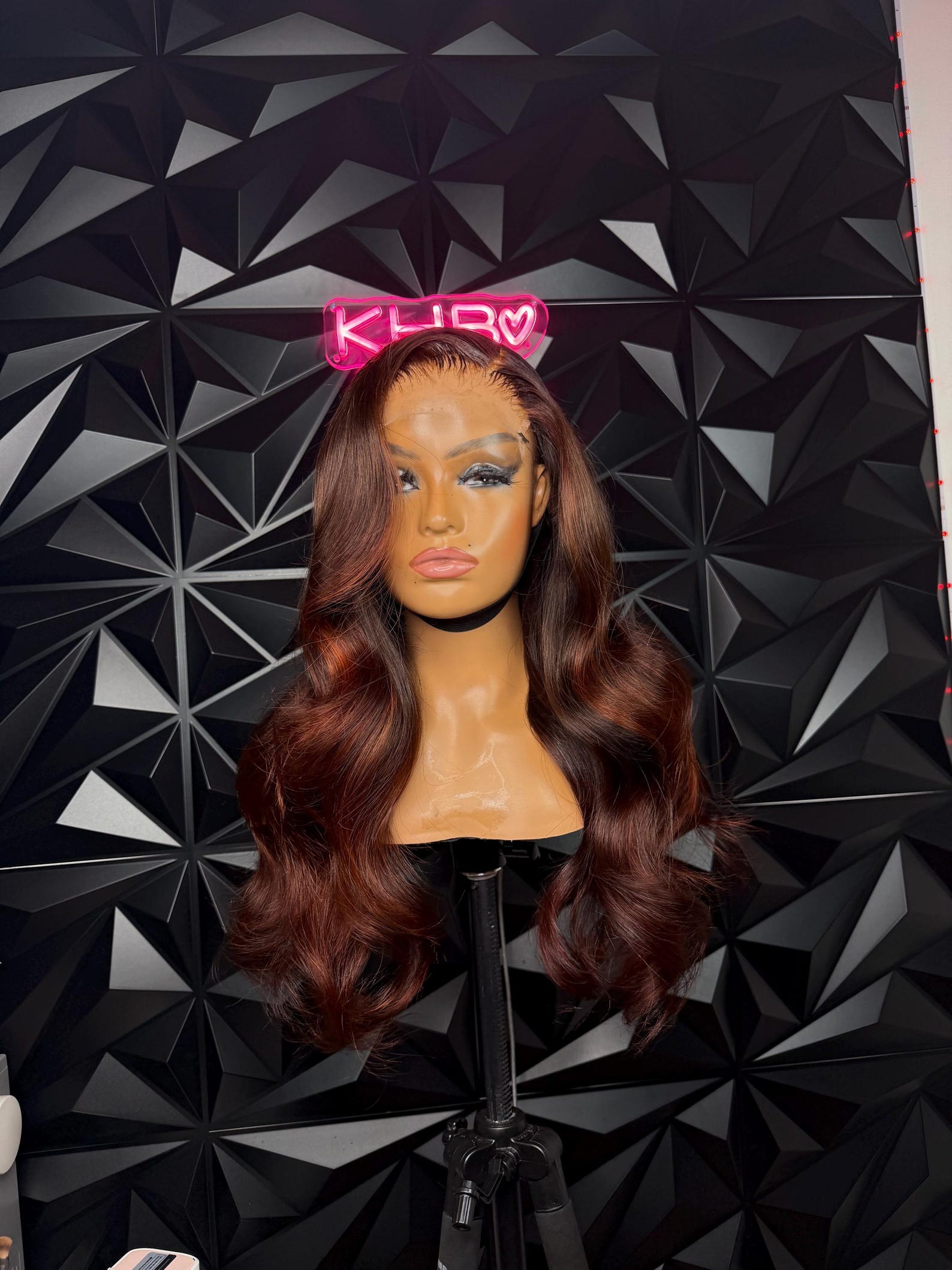 Sable Ember Wave • 24” 5×5 Body Wave Wig • Red Chestnut Blend • Soft ...