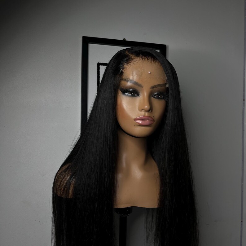 Virgin Hair HD 5X5 Lace Wig - Natural Black & Styled Pre-order - Etsy