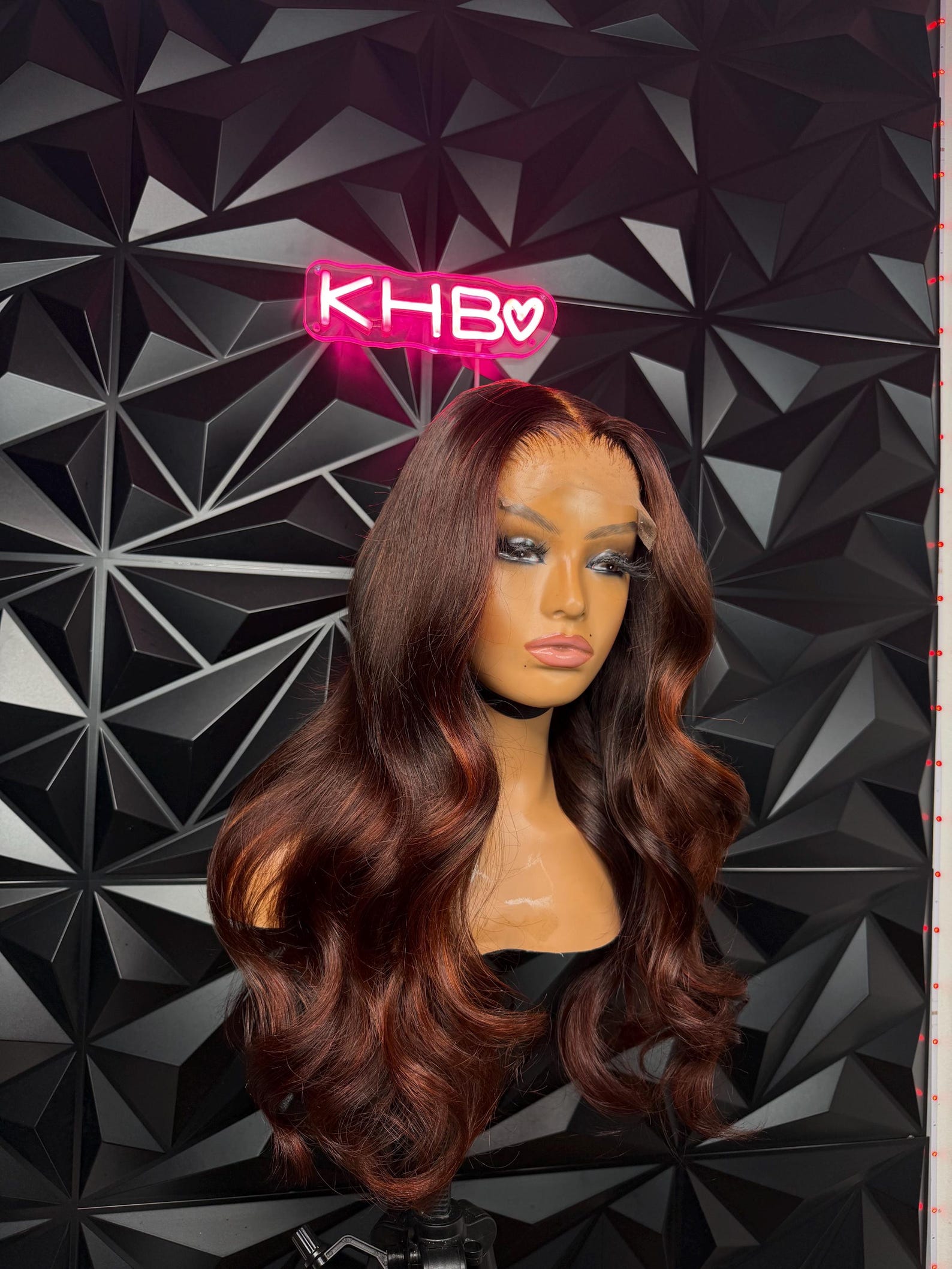 Sable Ember Wave • 24” 5×5 Body Wave Wig • Red Chestnut Blend • Soft ...
