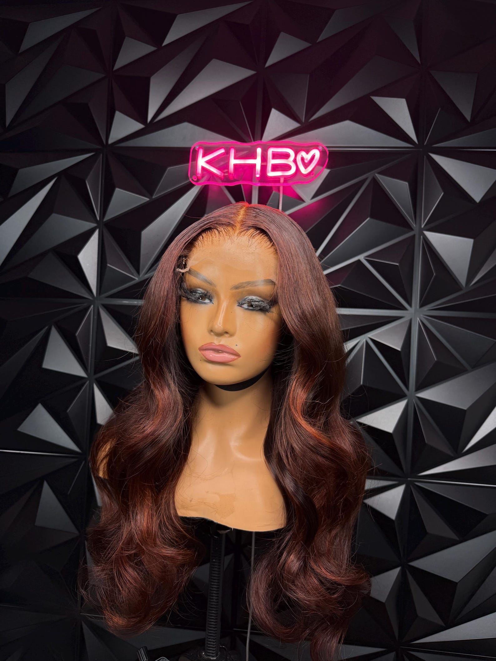 Sable Ember Wave • 24” 5×5 Body Wave Wig • Red Chestnut Blend • Soft ...
