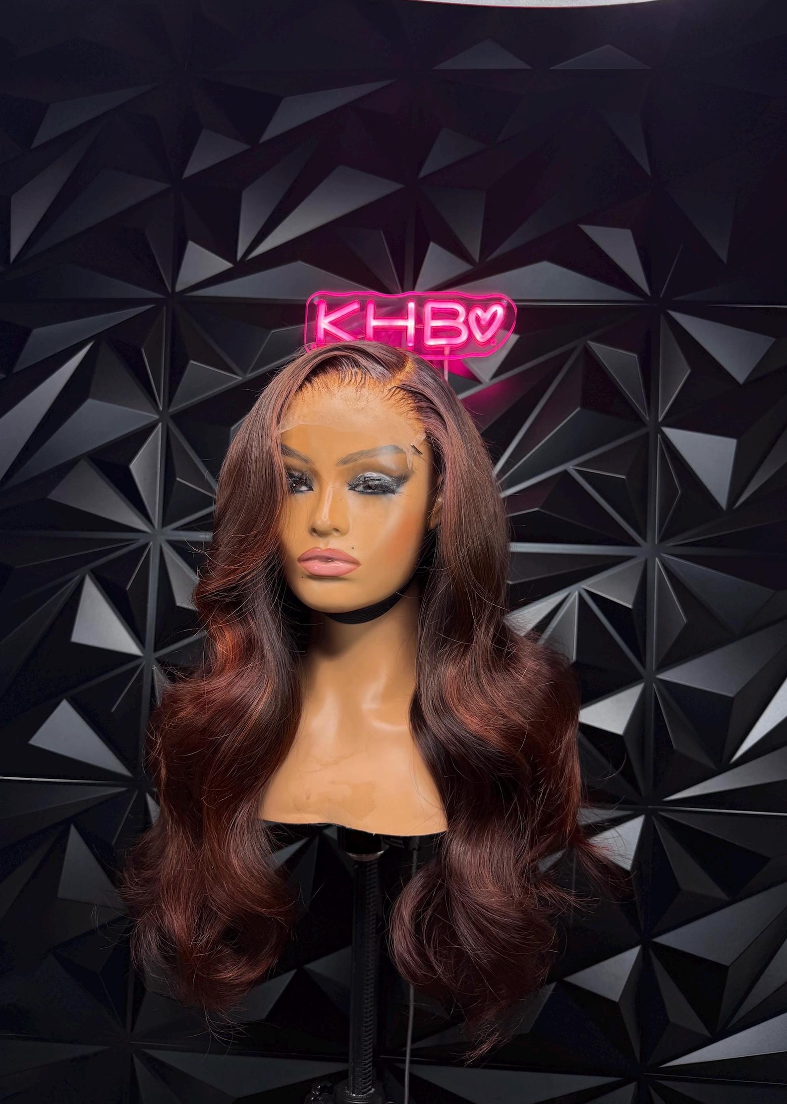 Sable Ember Wave • 24” 5×5 Body Wave Wig • Red Chestnut Blend • Soft ...