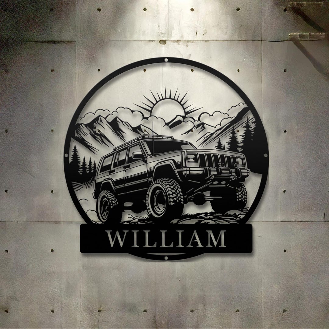 Letrero de metal personalizado para Jeep todoterreno: decoración ...