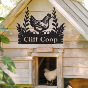 Custom Chicken Farm Metal Sign, Hen House Coop Sign, Farm Coop Sign ...