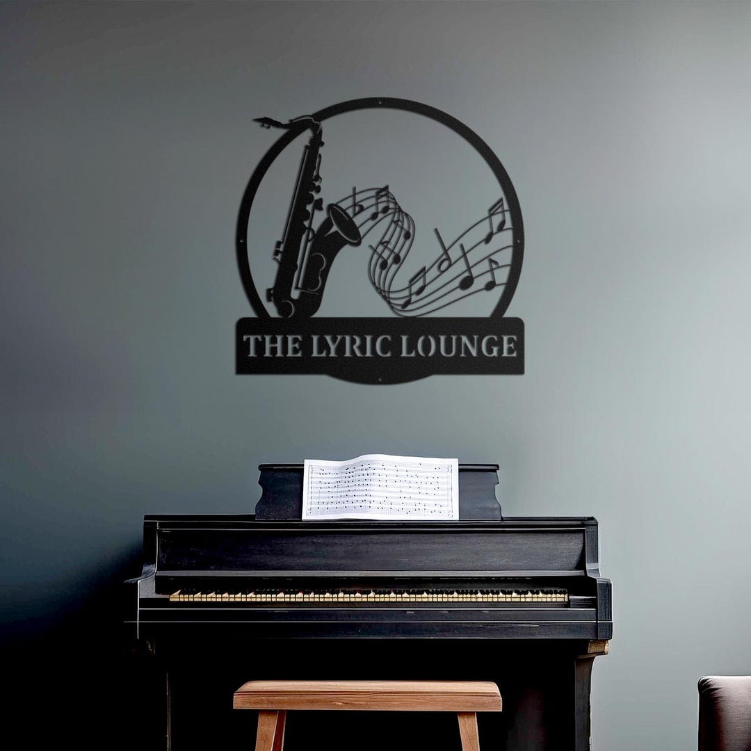 Custom Music Notes Metal Sign,musical Notes Wall Art,personalized Music ...