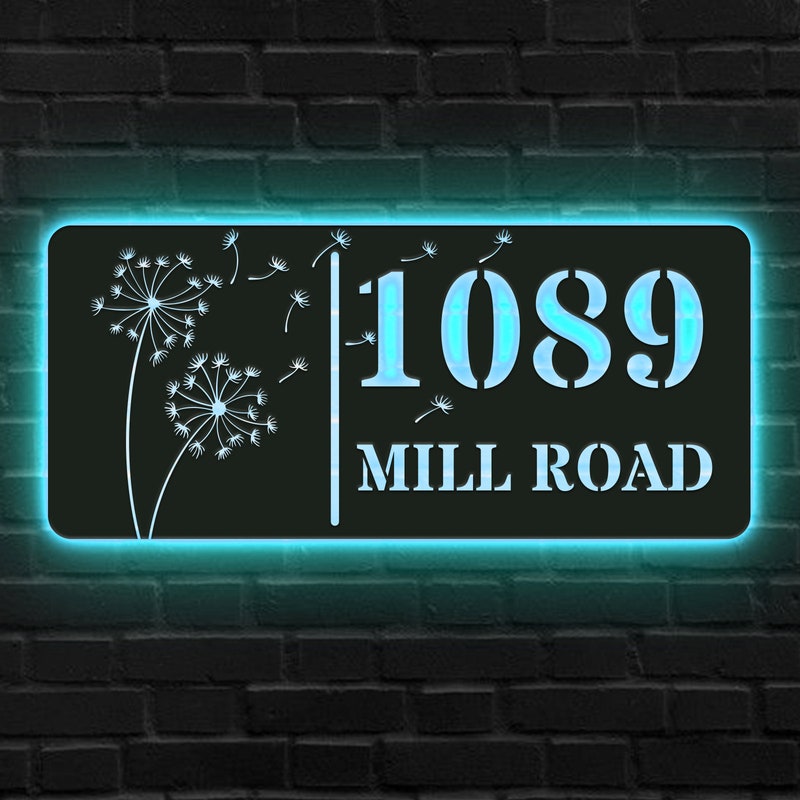 Light up Address Numbers - Etsy