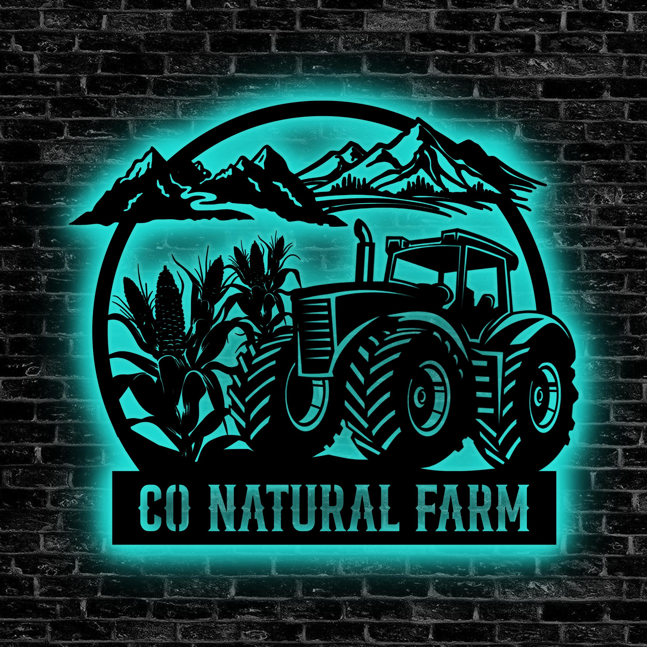 Custom Metal Farm Sign Name Sign, Metal Barn Sign, Large Metal Name ...