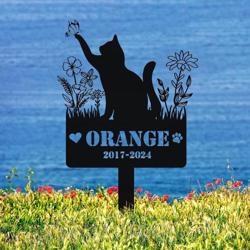 Cat Garden Sign - Etsy