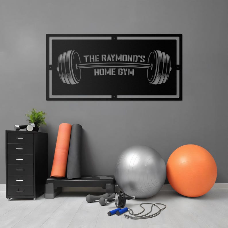 Custom Gym Metal Wall Signs-personalized Gym Metal Wall Art-gym Metal ...