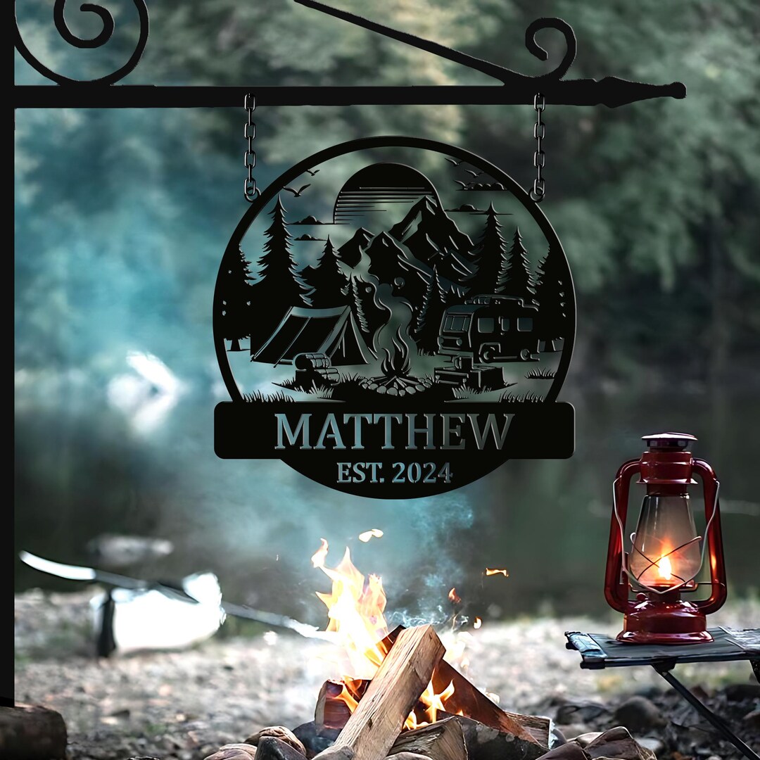 Custom Fifth Wheel Camper RV Sign | Metal Outdoor Camping Sign | Family ...