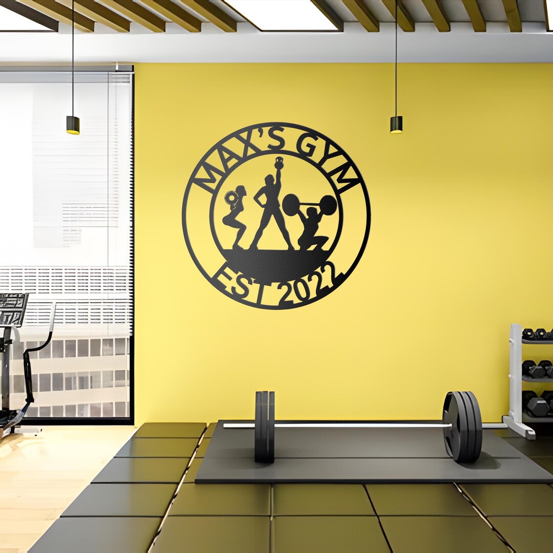 Custom Home Gym Sign Crossfit Sign Workout Room Sign Fitness Sign Home ...