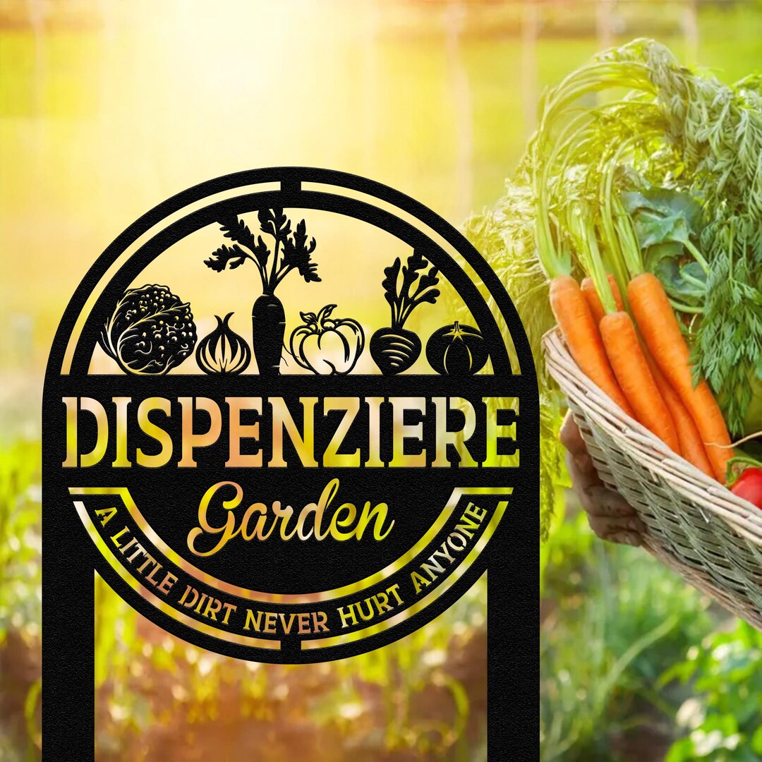 Custom Vegetable Garden Sign, Metal Vegetable Stand Signs, Custom Metal ...