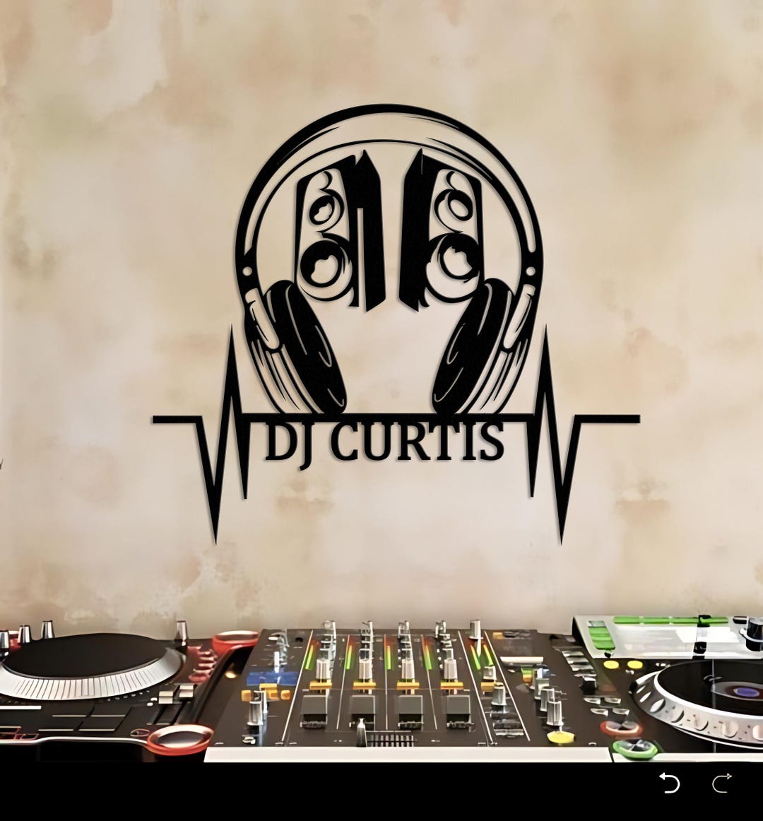 Custom DJ Metal Wall Art With LED Light, DJ Player Metal Sign, Gifts ...