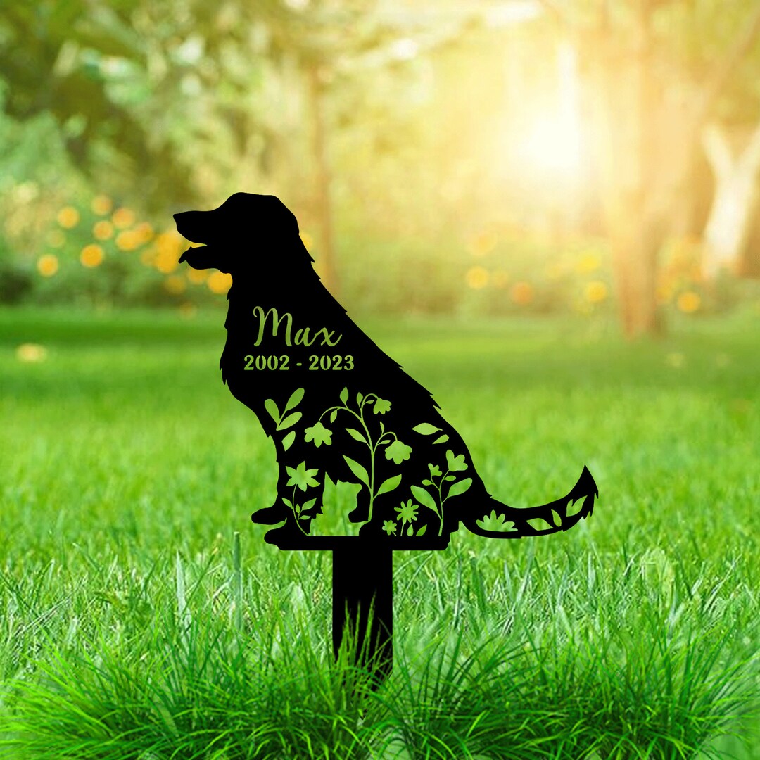 Personalized Dog Memorial Stake, Metal Stake, Labrador Retriever ...