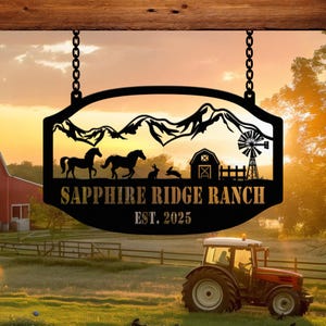 Personalized Metal Farm Sign, Custom Every Farm Sign, Large Farm Sign ...