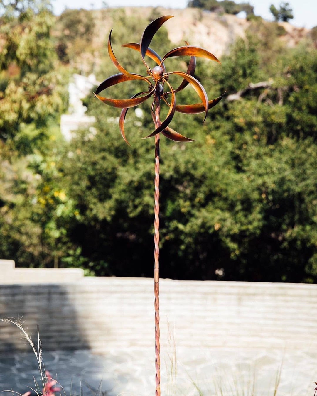 Feather Wind Spinner, 15 Landscape Decor, Garden Decor, Garden Spinner ...
