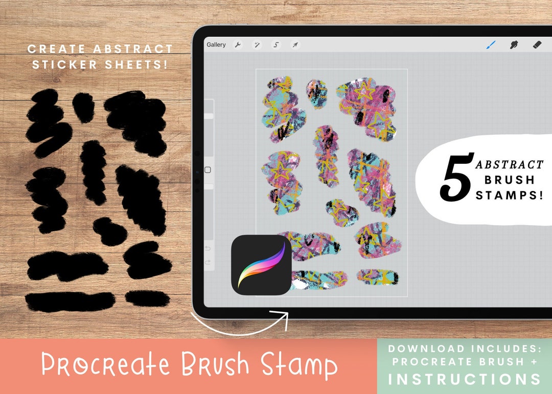 Abstract Procreate Planner Brush Stamps Shapes, Procreate Planner ...
