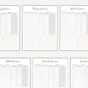 Printable Reading Planner and Journal Template - Reading Organizer ...