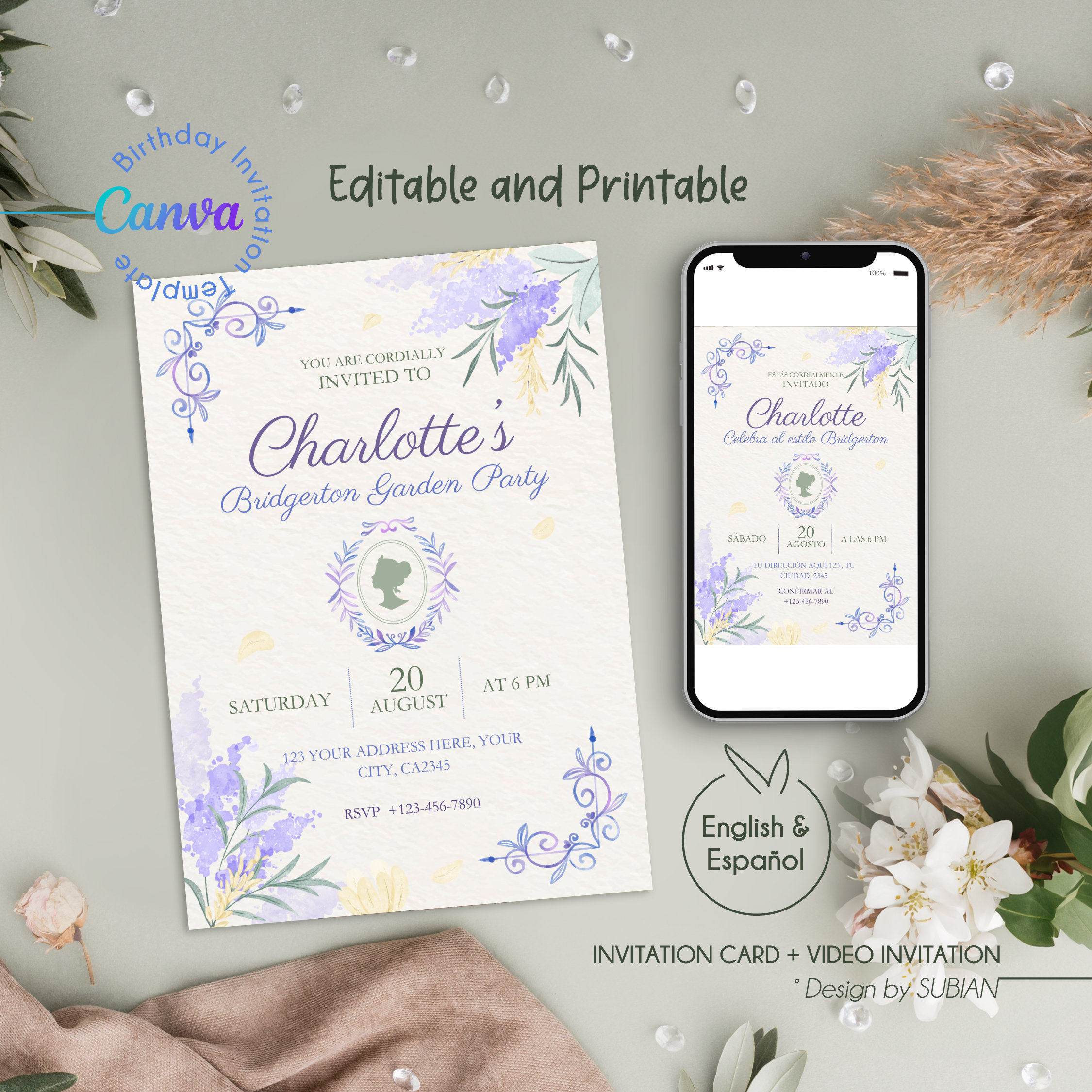 Editable Bridgerton Party Invitation Template, Bridgerton Watch Party ...