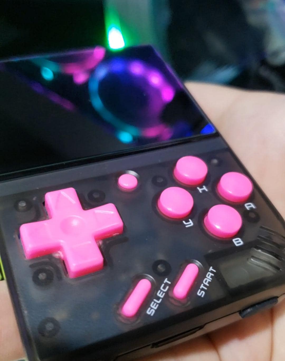 Miyoo Mini and Miyoo Mini Plus - JINX - Pastel Neon Pink Hand Casted ...