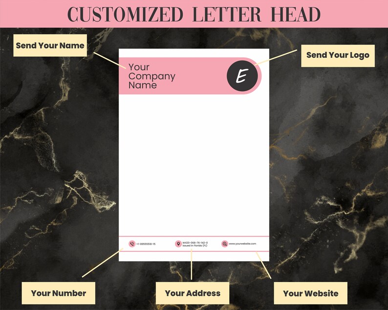 Custom Business Letterhead Template | Modern Letterhead Design ...