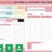 Income and Expense Tracker Printable | Monthly Budget Planner PDF ...