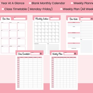 Printable Student Planner Pack: School & College Inserts (PDF) - Etsy