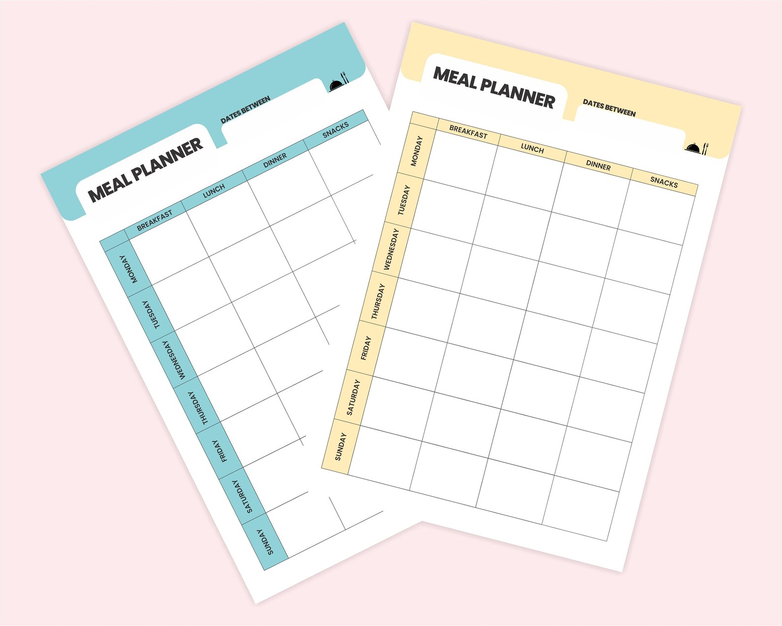 Printable Weekly Meal Planner, Meal Prep Template, Food Planner Insert ...