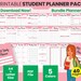 Printable Student Planner Pack: School & College Inserts (PDF) - Etsy