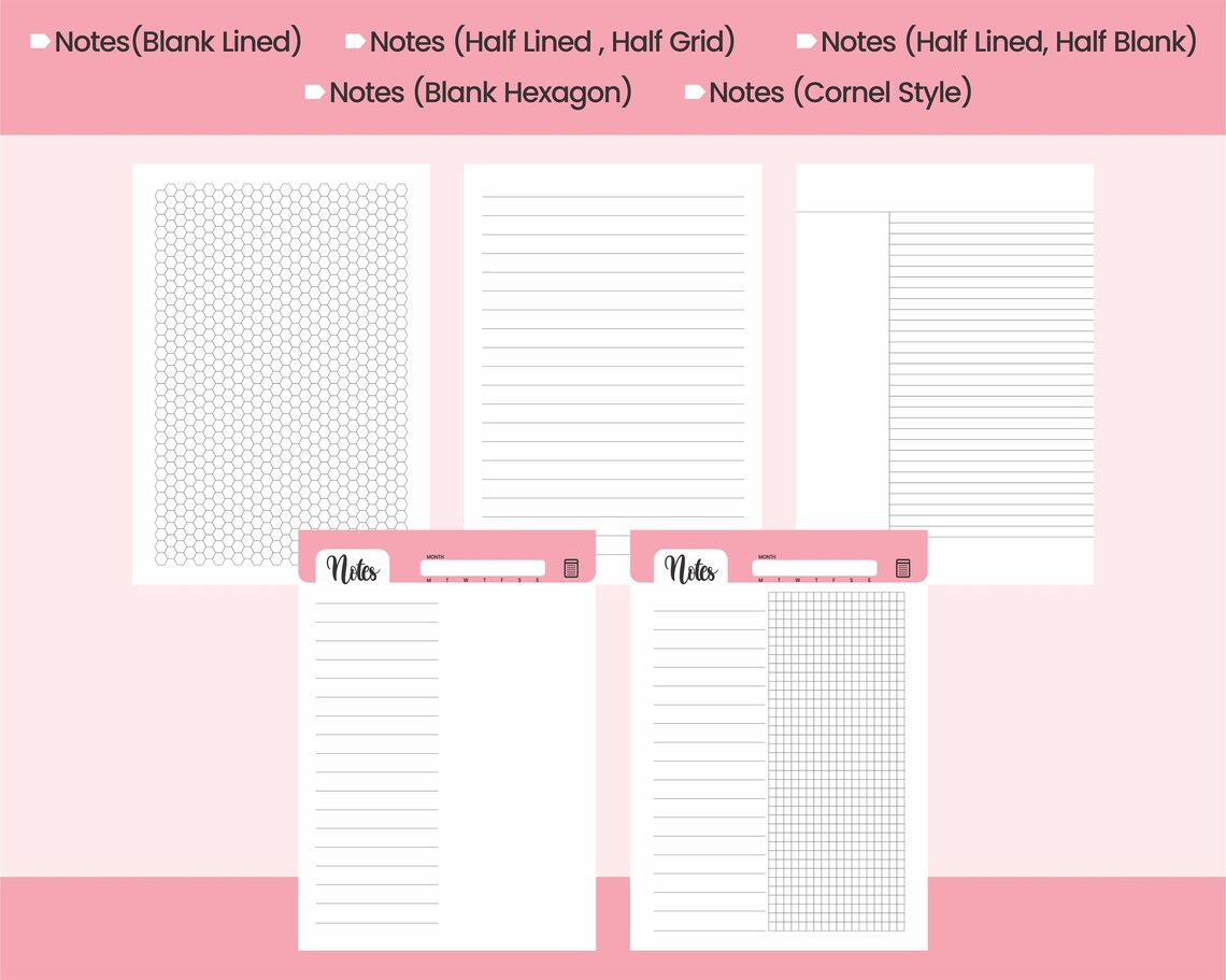 Printable Student Planner Pack: School & College Inserts (PDF) - Etsy