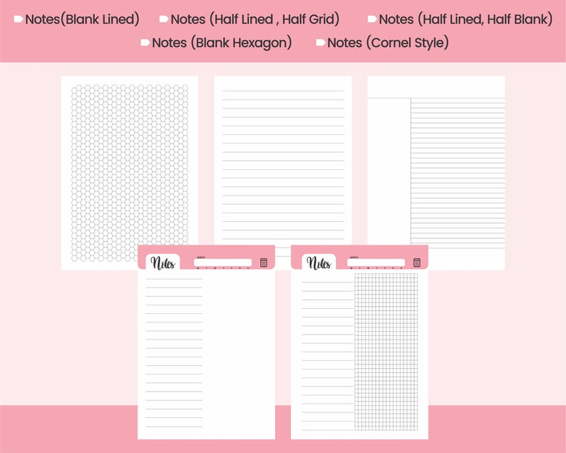 Printable Student Planner Pack: School & College Inserts (PDF) - Etsy