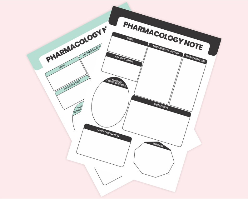 Printable Medical Nursing Pharmacology Notes Pdf Template, Nursing ...