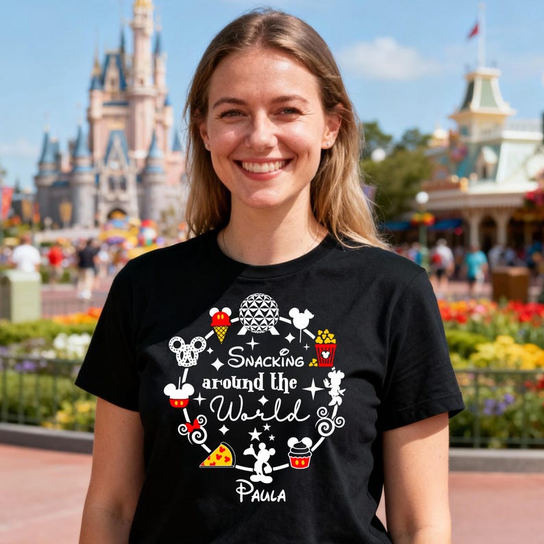 Custom 2026 Drinking Around Matching Shirt, Snacking Around the World ...