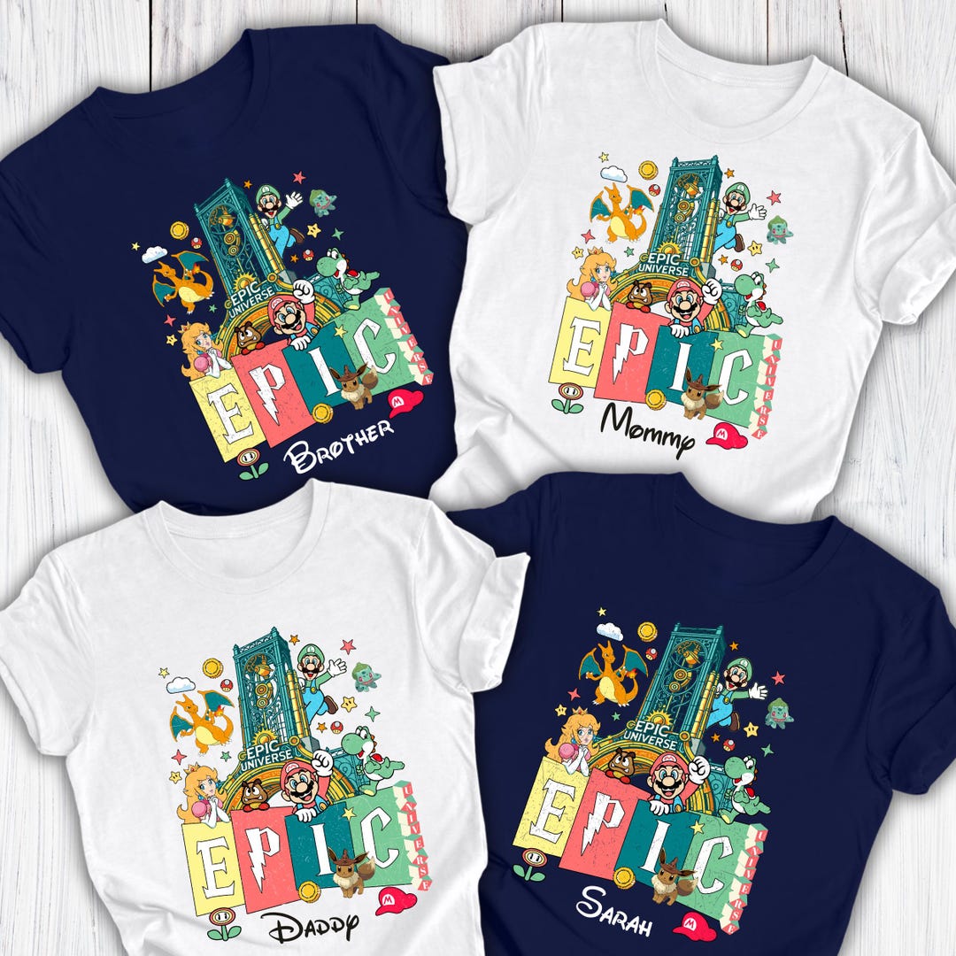 Custom Epic Universe Family Vacation Shirt, Orlando Theme Park Shirts ...
