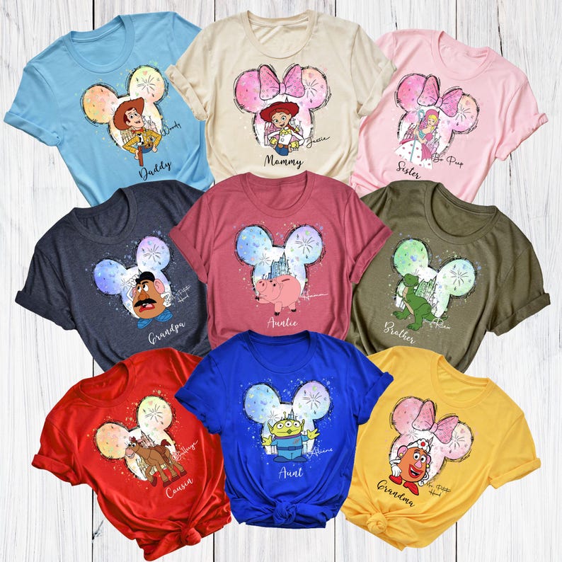 Custom Disney Toy Story Characters Shirt, Mickey Friends Shirt, Toy ...