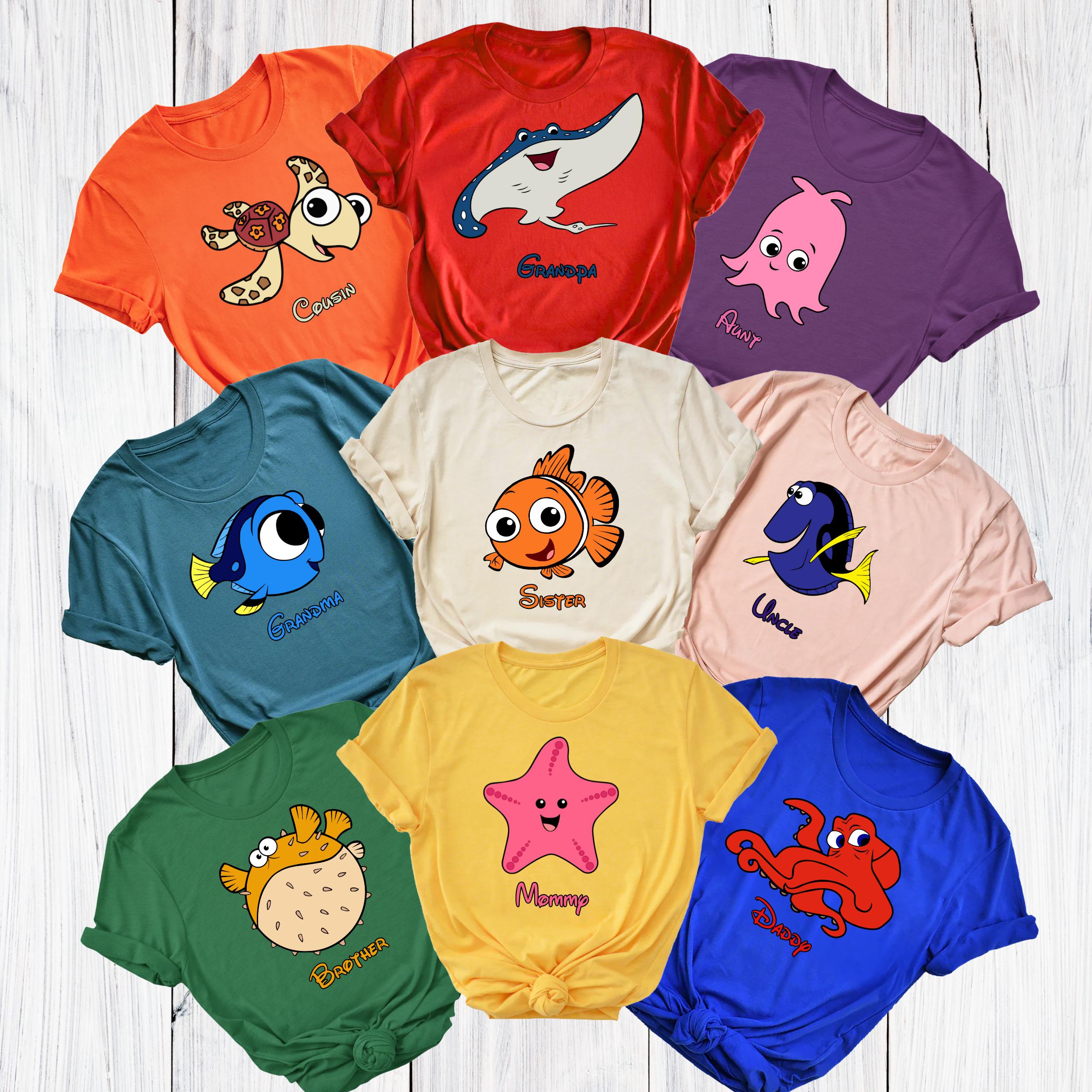 Custom Disney Finding Nemo Shirts, Nemo and Dory Shirt, Disney Family ...